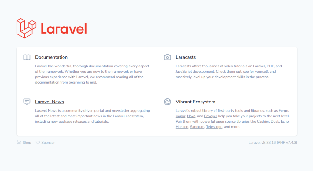 PHPフレームワーク、Laravel開発環境構築【Ubuntu 20.04】|Lunaris CODE ルナリスコード